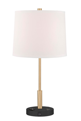 Pandora Desk Lamp - Ebony / Satin Brass | Maynedesign