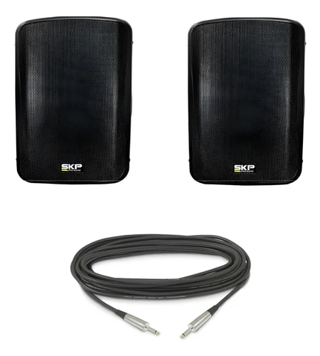 Combo 2 Cajas Activas Skp Pro Audio 8 Sk-1PX+ Cable | Audio Centro Montevi