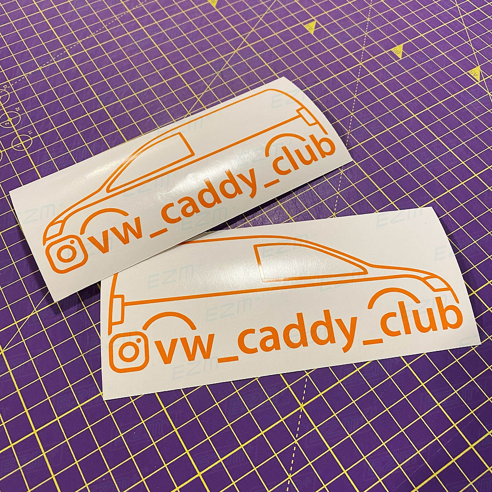 Official VW Caddy Club Instagram Window Decal x 1 | ezmods.co
