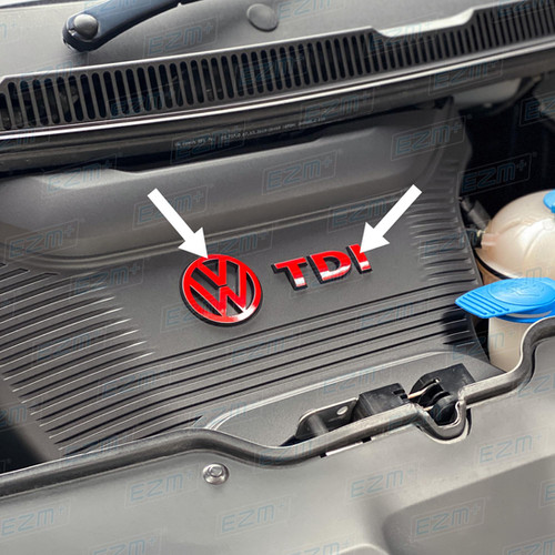 EZM Engine Cover TDI Decals for VW Transporter T6 | ezmods.co
