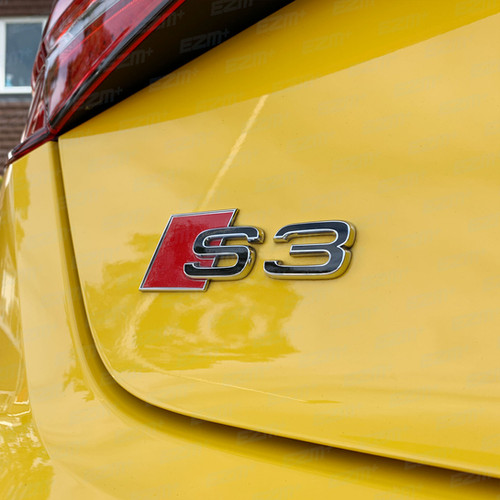 EZM Vinyl S3 Badge Overlays Decals x 2 for Audi S3 8V | ezmods.co