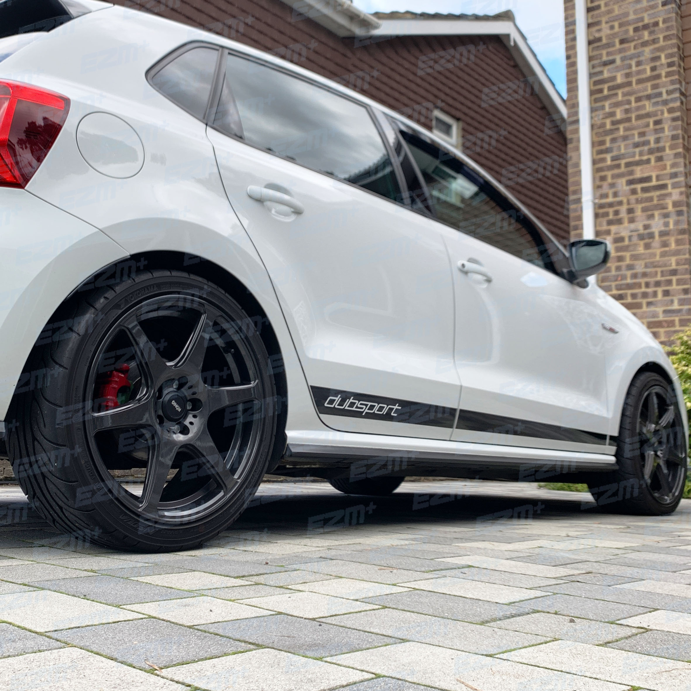 Side Stripes Decals - 5 Door - for VW Polo MK5 6C Facelift GTI | ezmods.co