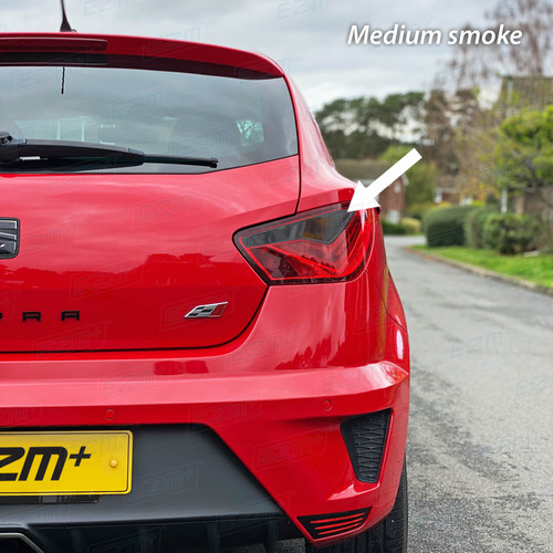 EZM Tail Light Transparency Tints x 2 for Seat Ibiza MK5 6J FR / Cupra ...