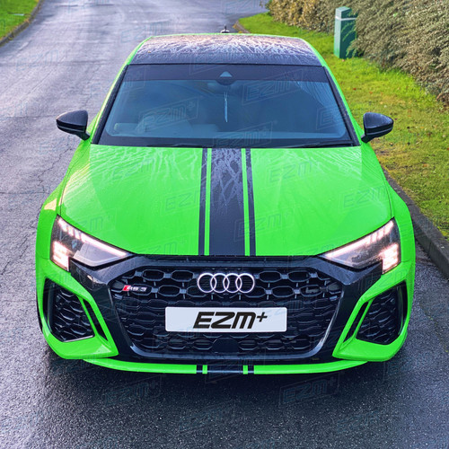 EZM 'Wide Boy' Bonnet Stripe Decal for Audi RS3 8Y | ezmods.co