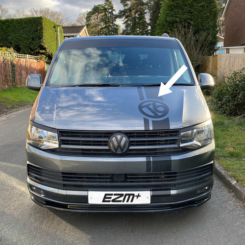 EZM Bonnet Stripe Decal Set for VW Transporter T6 | ezmods.co