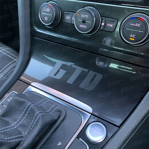EZM GTD Centre Console Decal for VW Golf MK7 GTD | ezmods.co