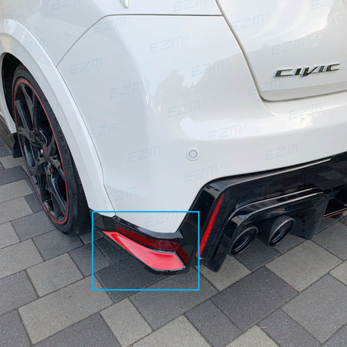 EZM Rear Bumper Side Skirt Decals for Honda Civic Type R FK2 | ezmods.co