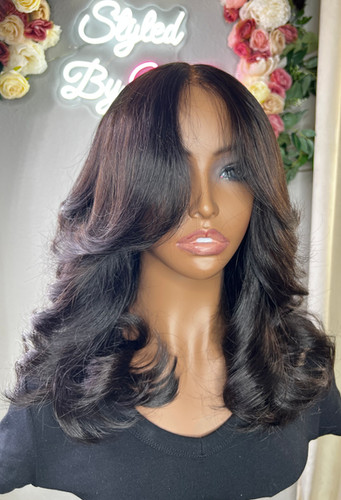 24 Inch Kandi Glueless Wig | Indian Natural Wave Collection