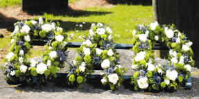 Funeral Tributes Letters & Names Modern /Natural mixed Base of mixed ...