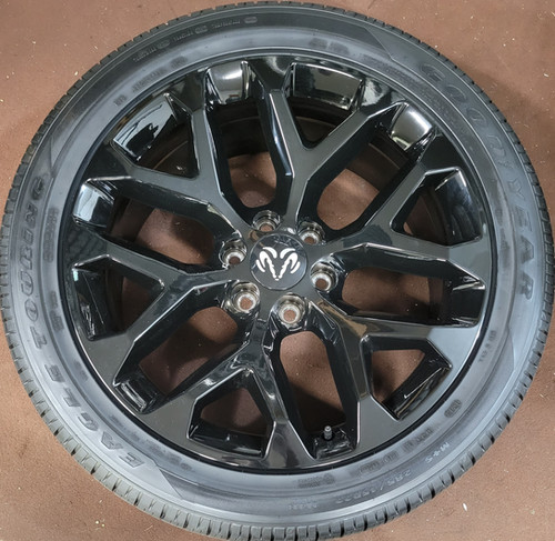4 New Black 22" Snowflake 1500 6 Lug Wheels Tires | THE WHEEL GUY LLC