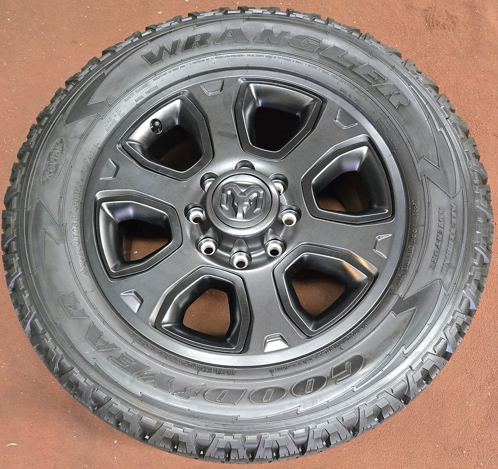 4 New Takeoff Black Oem 20" Dodge Ram 2500 3500 Wheels Tires | THE WHEEL GUY LLC