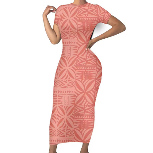 Aroha Body-Con Dress - Burnt Pink | Elei Island Apparel