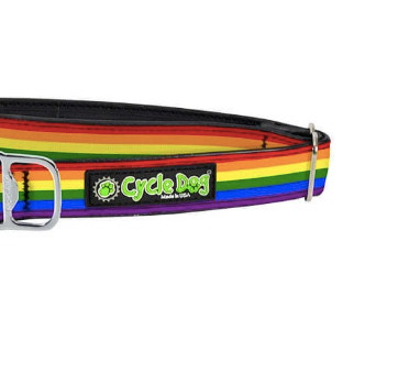 Cycle Dog Collar Rainbow Pride Eco Weave | Louis and Phoebe