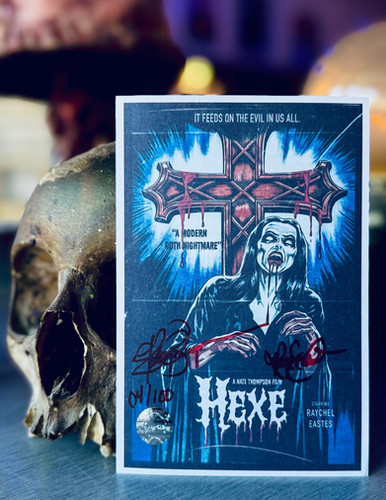 Official “Hexe” Limited Edition Blood Red Ink Signed Horror Mini Poster ...