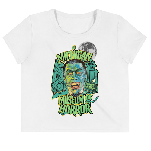 The Michigan Museum of Horror Vintage Dracula Design Crop Top | Nate ...