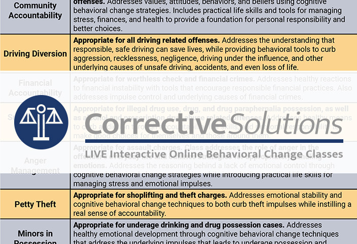 Reactions From Our Diversion Program Class Participants