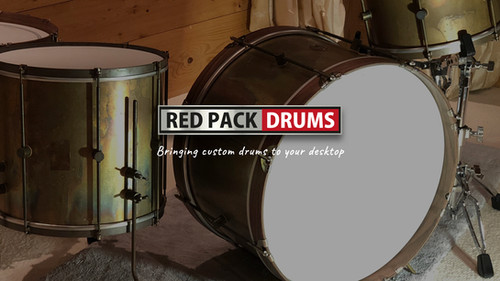 Rusty Drums: US Hand-Build 4 Piece Raw Steel kit | Red Pack drums