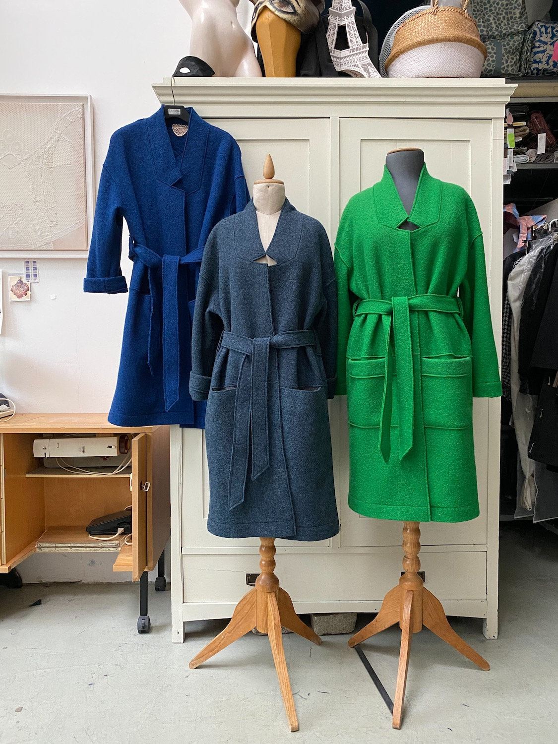 Boiled Wool Coat