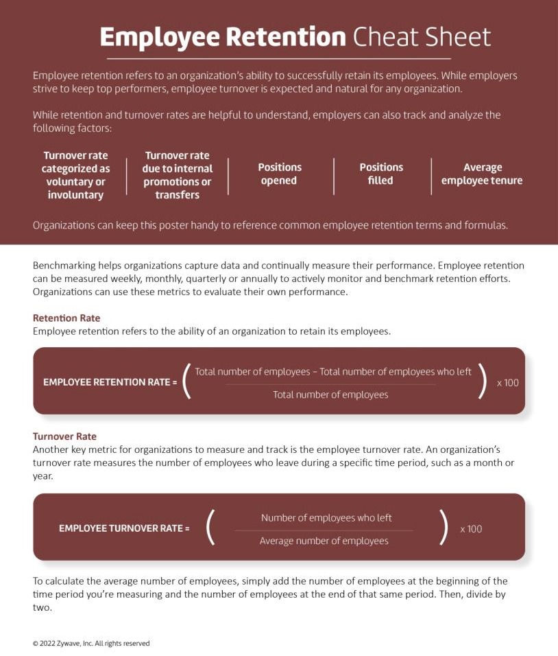 Employee Retention Cheat Sheet
