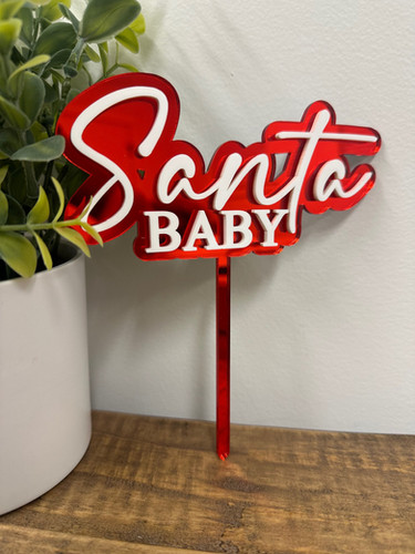 Santa Baby Cake Topper | Cut + Co Designs