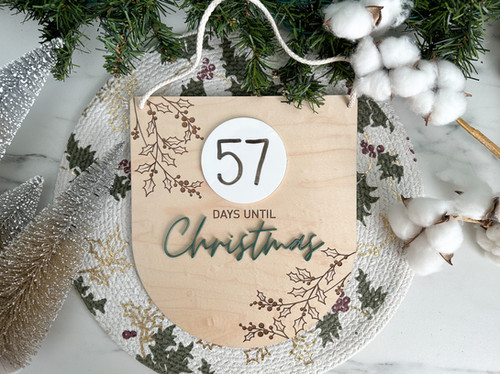 Christmas Countdown Sign | Cut + Co Designs