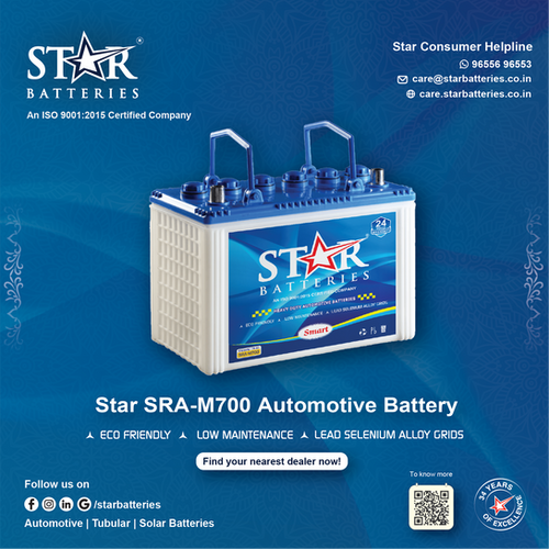 M700 - 70Ah Automotive Battery | Star Batteries