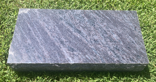 Granite Memorial Bahama Blue (2'x1'x4") w/ Design | upstatestone