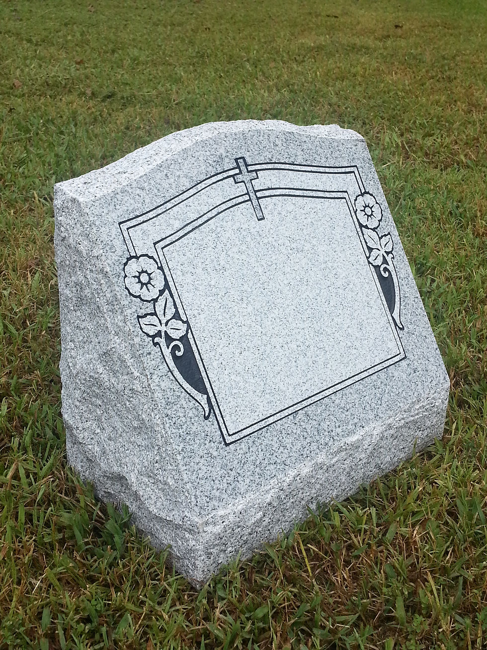 Granite Slant Memorial 16"x8"x14" (4 options) | upstatestone