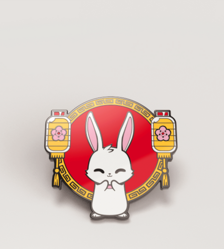 Year of the Rabbit TeeTurtle Enamel Pin | PlushNStuff