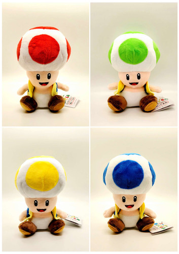 7 inch Super Mario Bros Toad Plush | PlushNStuff