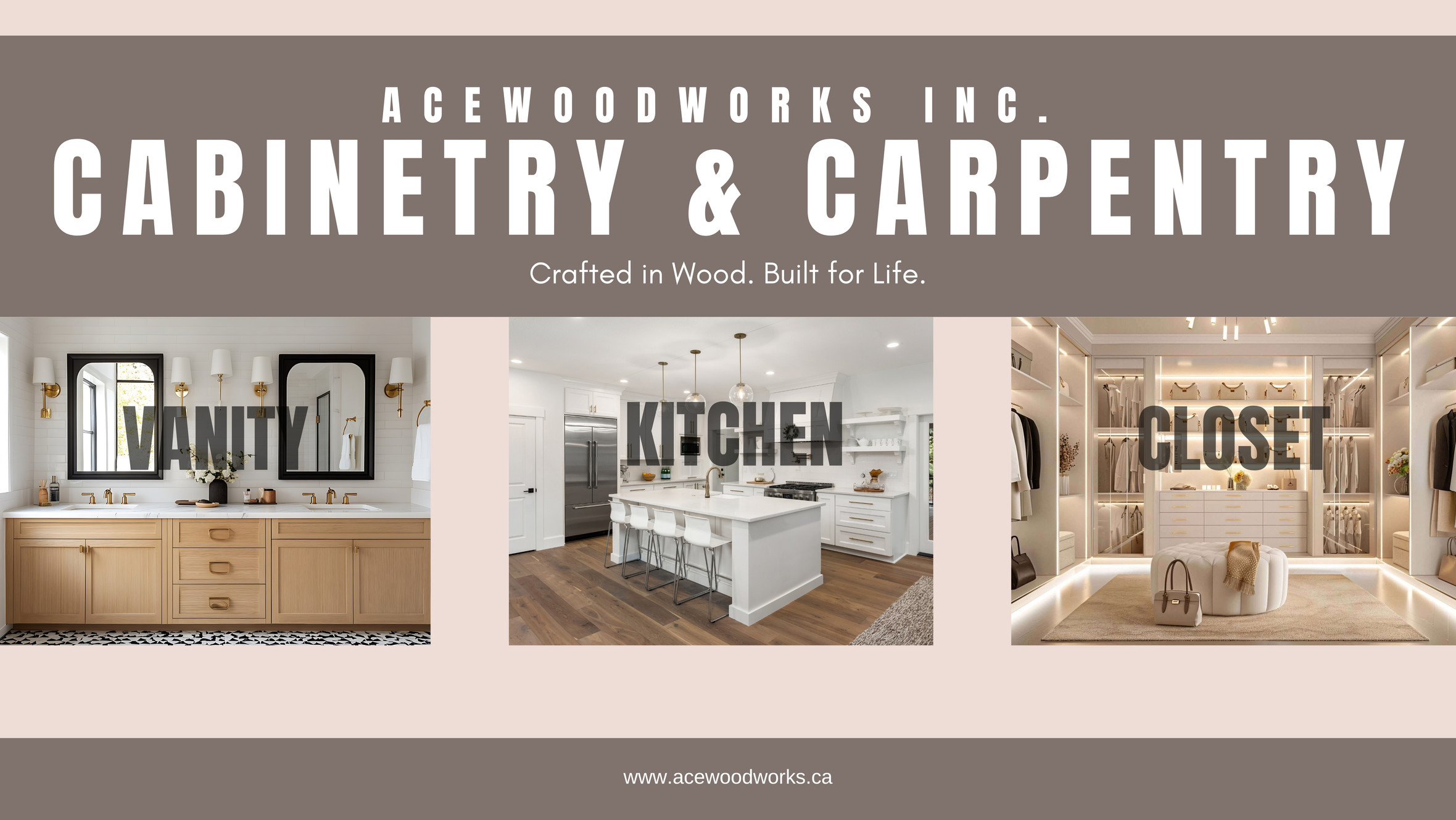 ACE Woodworks Inc | Canada Kitchen Cabinet - Ready to Install