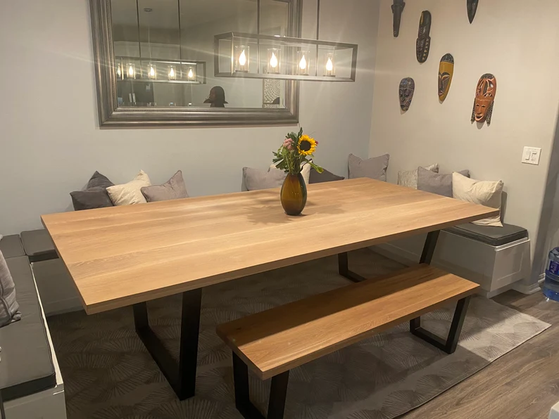 White Oak Dining Table | TheDrunkenWoodsmith