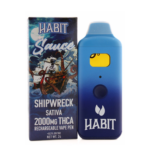 HABIT Shipwreck 2ml THCa Sauce Vape Pen | Simply Crafted