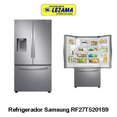 REFRIGERADOR SAMSUNG RF27T5201S9/EM 27" FRENCH DOOR SILVER | Mueblería ...