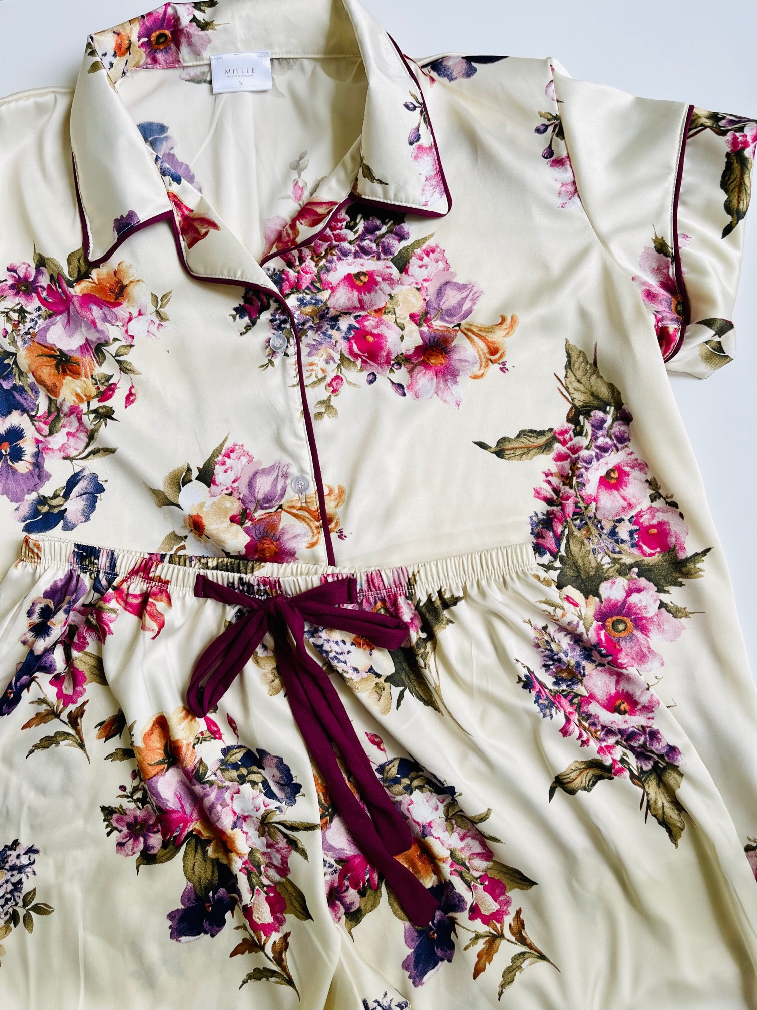 Botanical Bliss Satin Pajamas