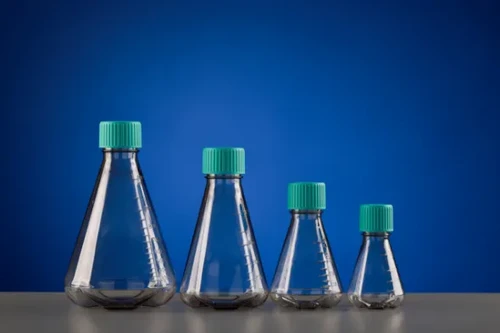 1000mL PC Erlenmeyer Culture Flask, with Baffles, Vent Cap, Sterile, 1 ...
