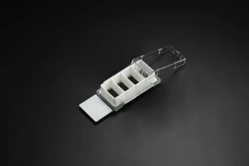 Cell Culture Chamber Slides, 4 well w/glass slide, White, 2.13 cm2, 0.5 ...