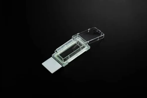 Cell Culture Chamber Slides, 1 well w/glass slide, Clear, 9.40 cm2, 2.5 ...