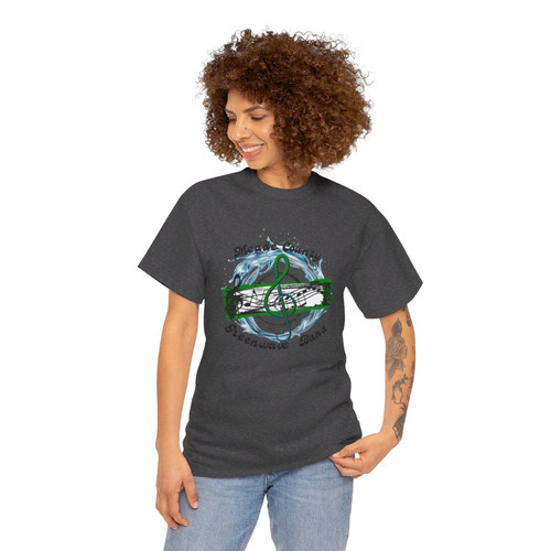 Unisex Heavy Tee Meade County Greenwave Band T-Shirt w/waves | MeadeBands