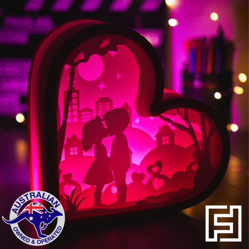 Anniversary Custom Light Box, Personalized Gift, Romantic Gift, 3D ...