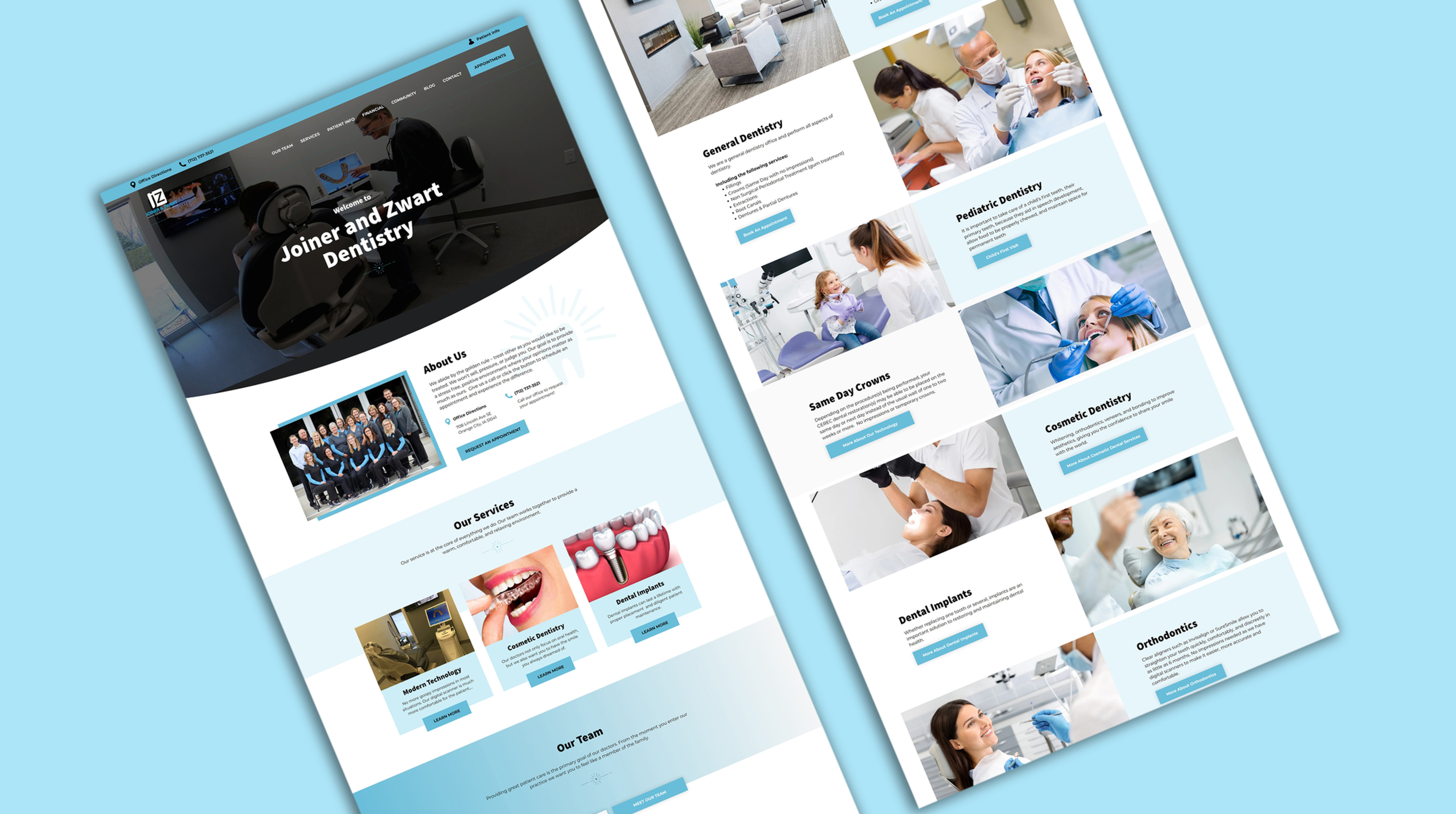 WIX WEBSITE EXAMPLES: Dentist Website Designer