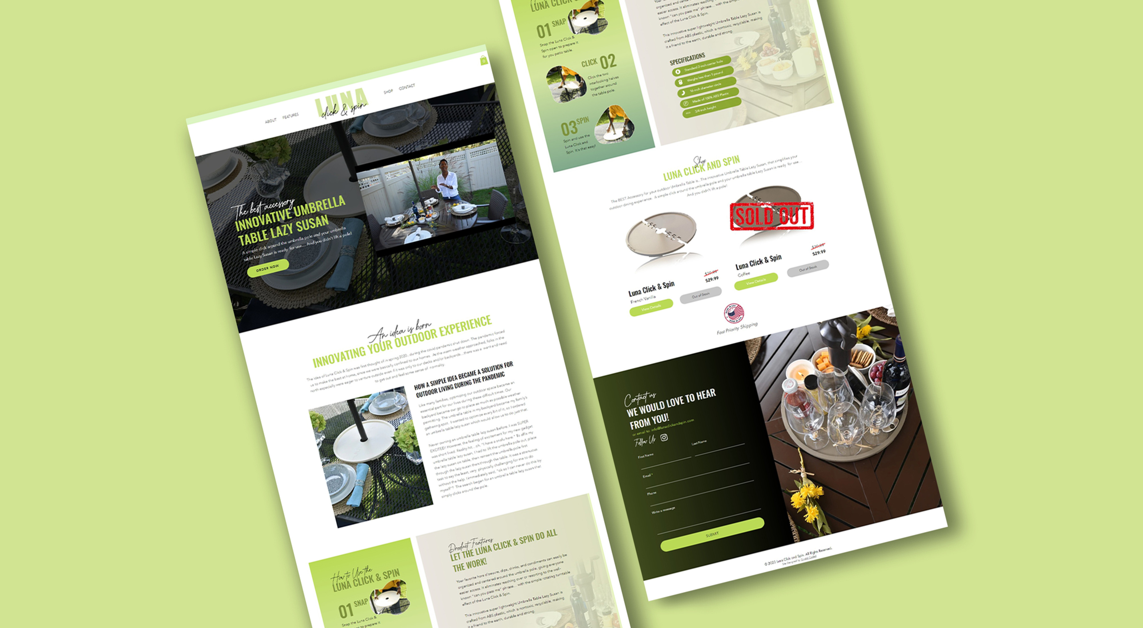WIX WEBSITE EXAMPLES: Product Website Design