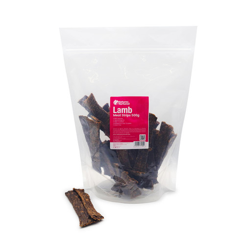 Lamb Meat Strips 500g | Natures Nurtured
