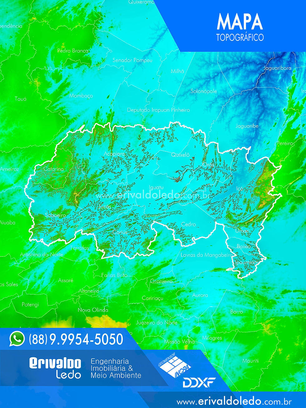 Mapa Topográfico em Iguatu e Região Centro Sul (88)9.9954-5050