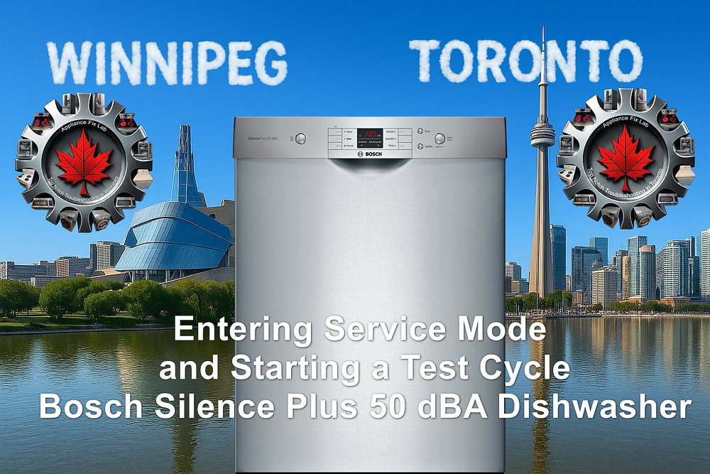 Entering Service Mode and Starting a Test Cycle in a Bosch Silence Plus ...