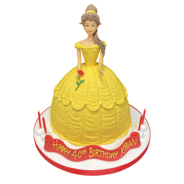Custom Belle Princess Birthday Cake Bespoke Celebration Cake for Kids ...
