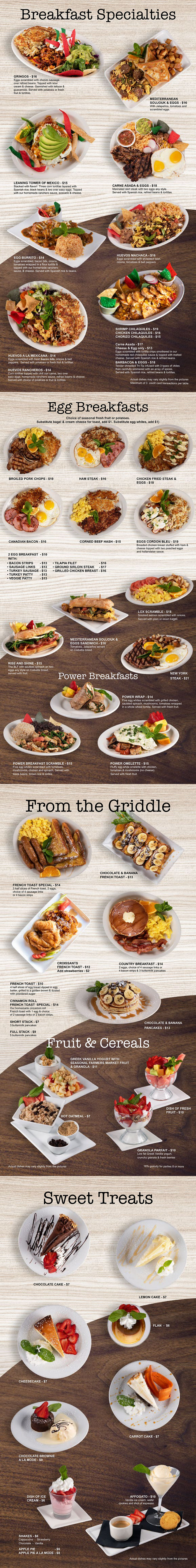 MENU | Foxy's Restaurant