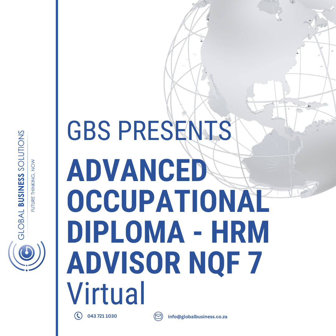 Advanced Occupational Diploma - HRM Advisor NQF 7 | GBS SA