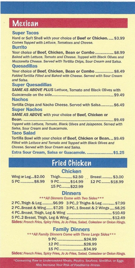 MENU | primetimepizza