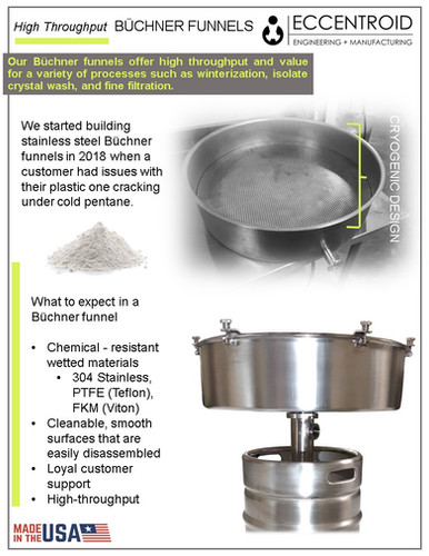 Large Stainless Steel Buchner Funnel | eccentroid